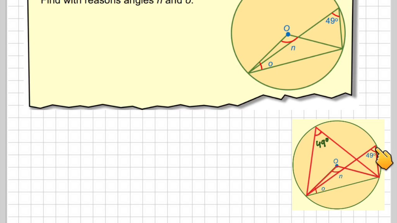 IGCSE Circle theorems 07 - YouTube