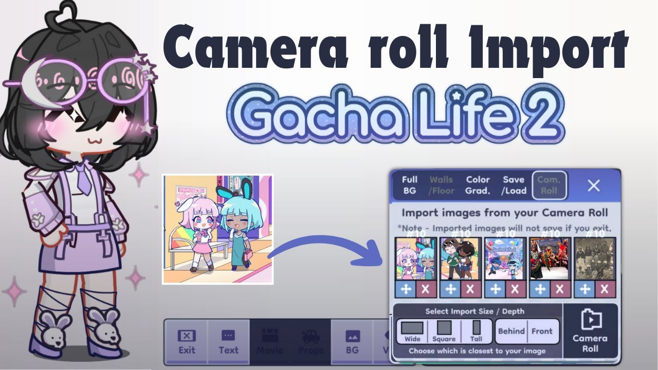 Gacha life 2: Camera roll import Feature - YouTube