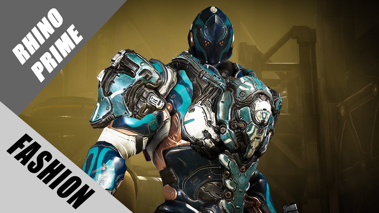 Warframe | Fashion Frame | Rhino Prime : Hail-fire Rogue - YouTube