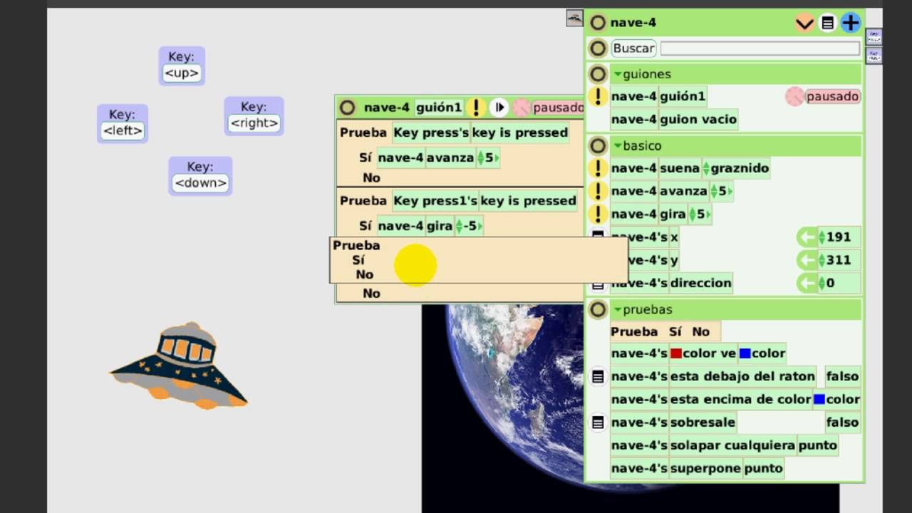 Programación Etoys: cómo utilizar los cursores - YouTube