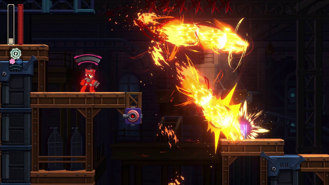 Mega Man 11 Blast Man's Stage Blazing Torch ONLY!! - YouTube