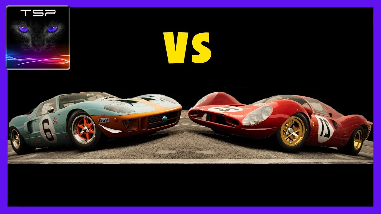 FORD v FERRARI in GRID 2019 Historic Cars (Ford GT40 vs Ferrari 330 P4 ...
