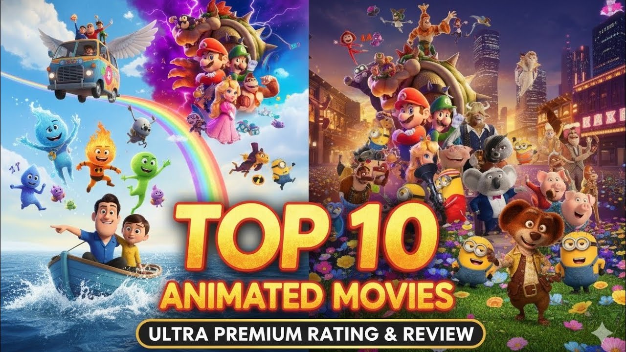 Top 10 Best Animation Movies 😱 | My Personal Rating & Full Review ...