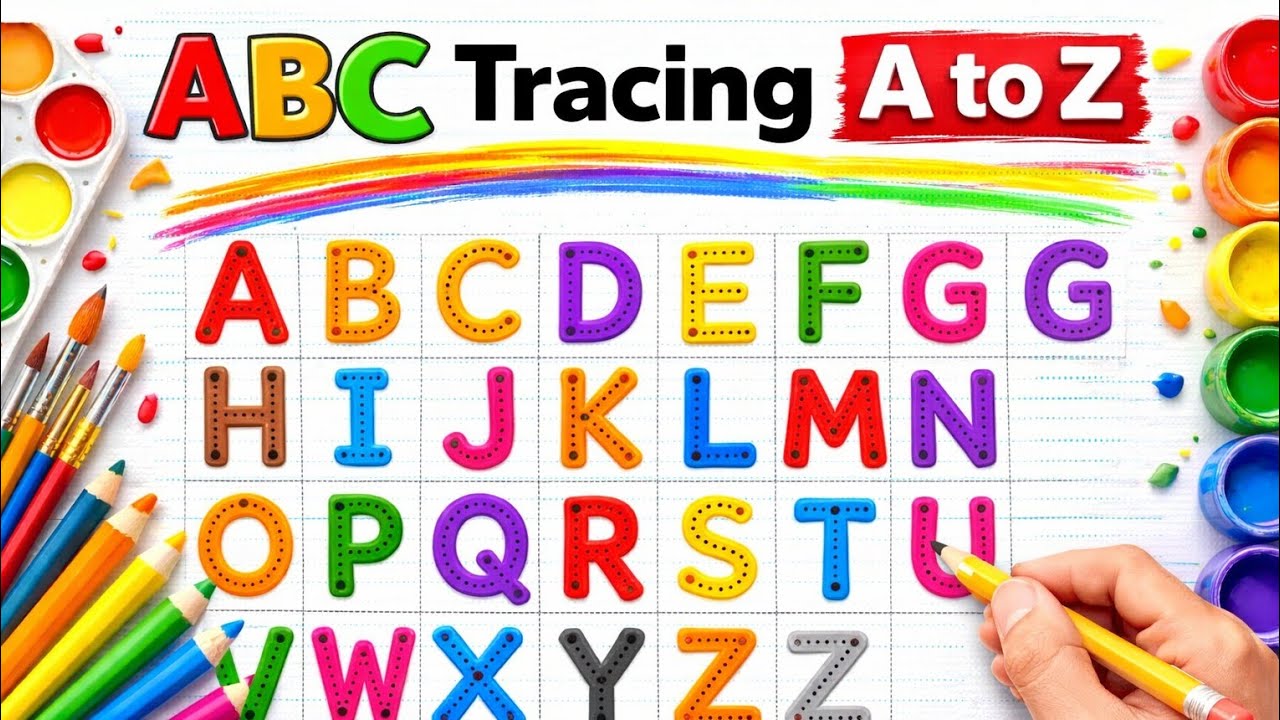 ABC Tracing A to Z for Kids | Alphabet Writing Practice | Learn ABC ...