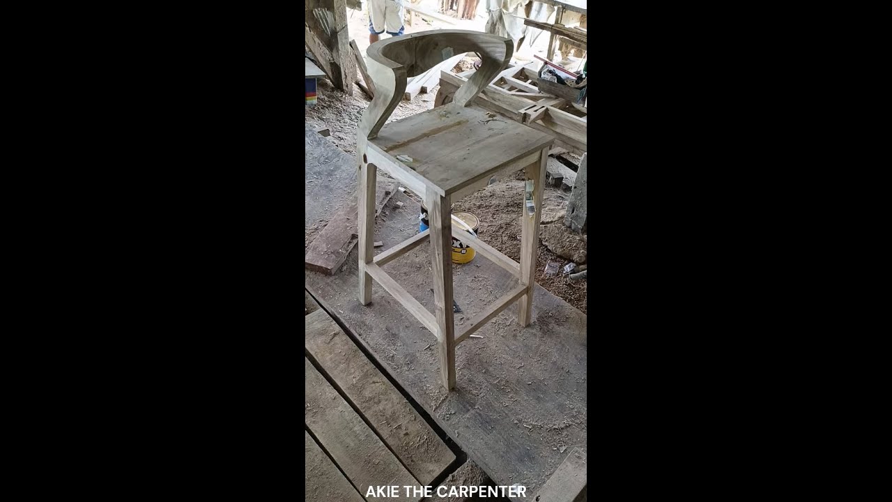 How to Make a Bar Stool I Counter Height Chairs Stool I Tall Wooden ...
