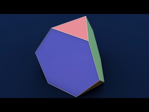 Solid Shapes And Their Nets: Truncated Tetrahedron / Усеченный тетраэдр / Усічений тетраедр