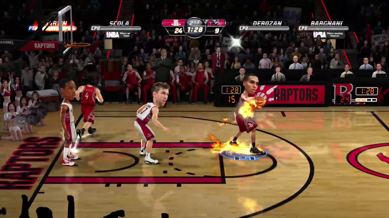 NBA JAM On Fire Edition Houston Rockets Vs. Toronto Raptor - YouTube