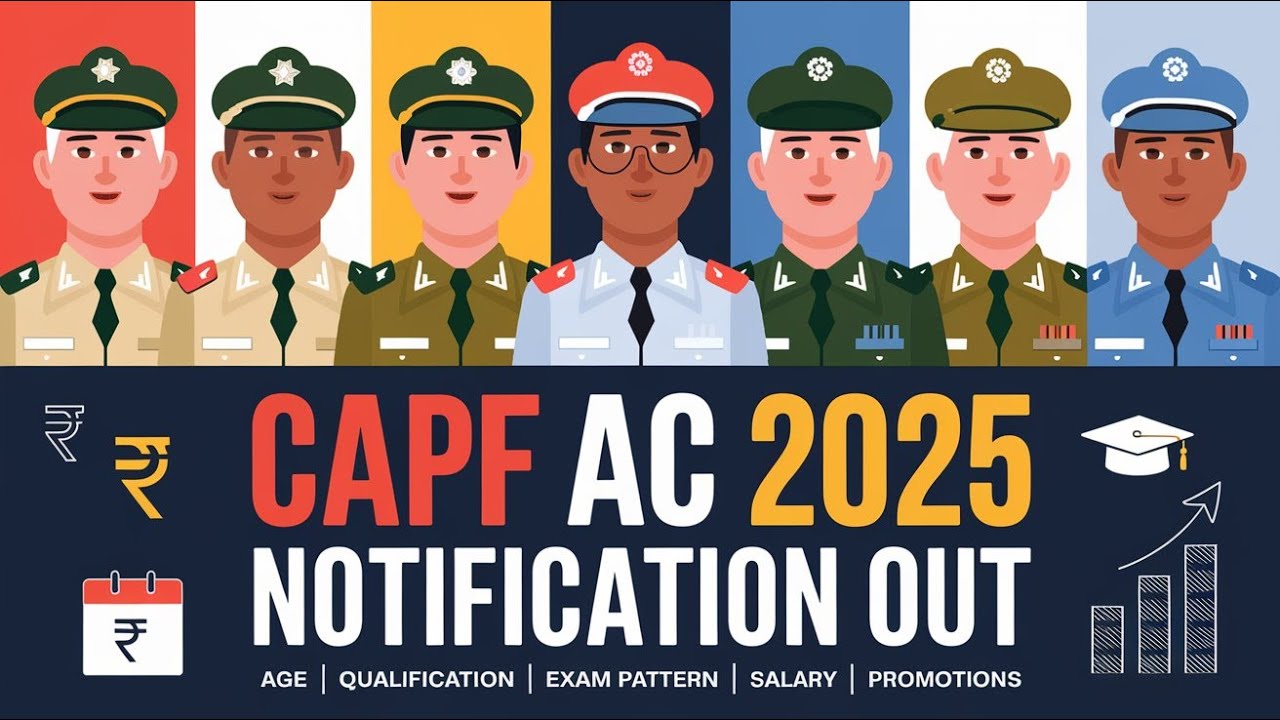 CAPF 2025 Notification Released | Age Limit, Exam Date, Exam Pattern ...