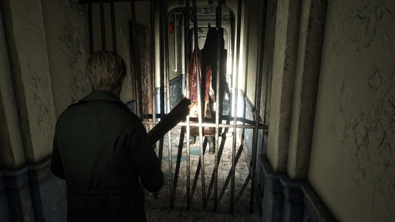 Pyramid Head First Encounter Behind Bars But with a better FLASHLIGHT ...