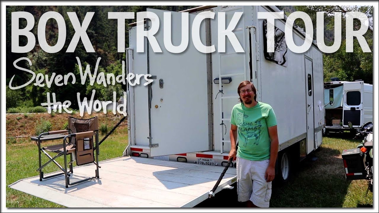 Brian's Box Truck RV Camper Conversion Tour E457 - YouTube