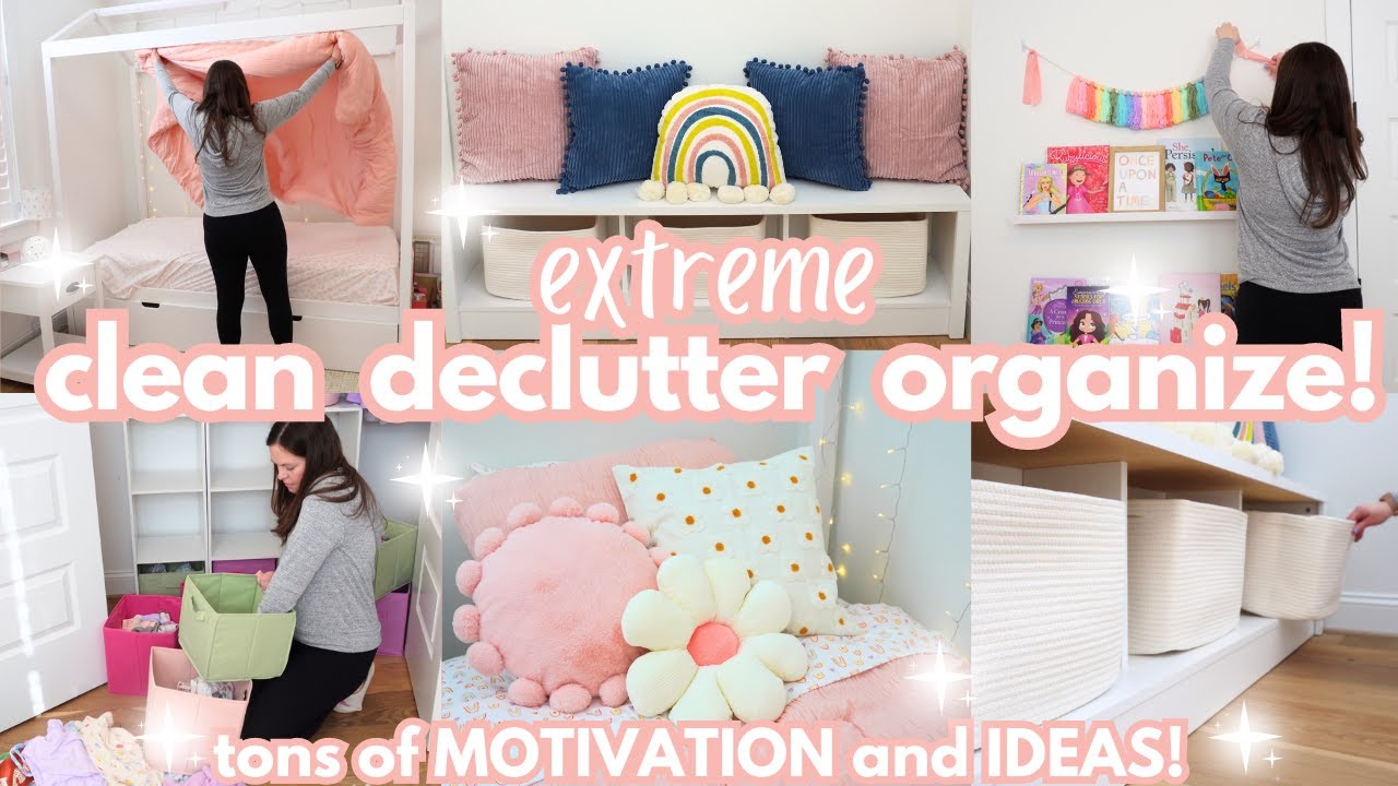 Extreme Clean Declutter Organize Bedroom Clean Declutter Organization Makeover Youtube