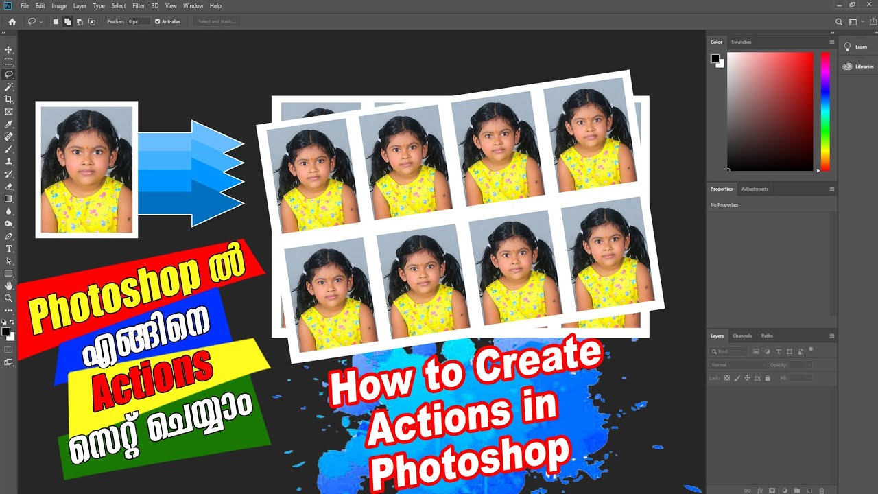 How to create actions in Photoshop | How to Use Photoshop Actions ...