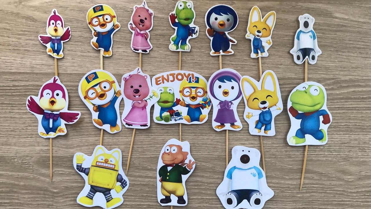 3 Minutes Satisfying With Unboxing Pororo Set Topper | Pororo, Crong ...