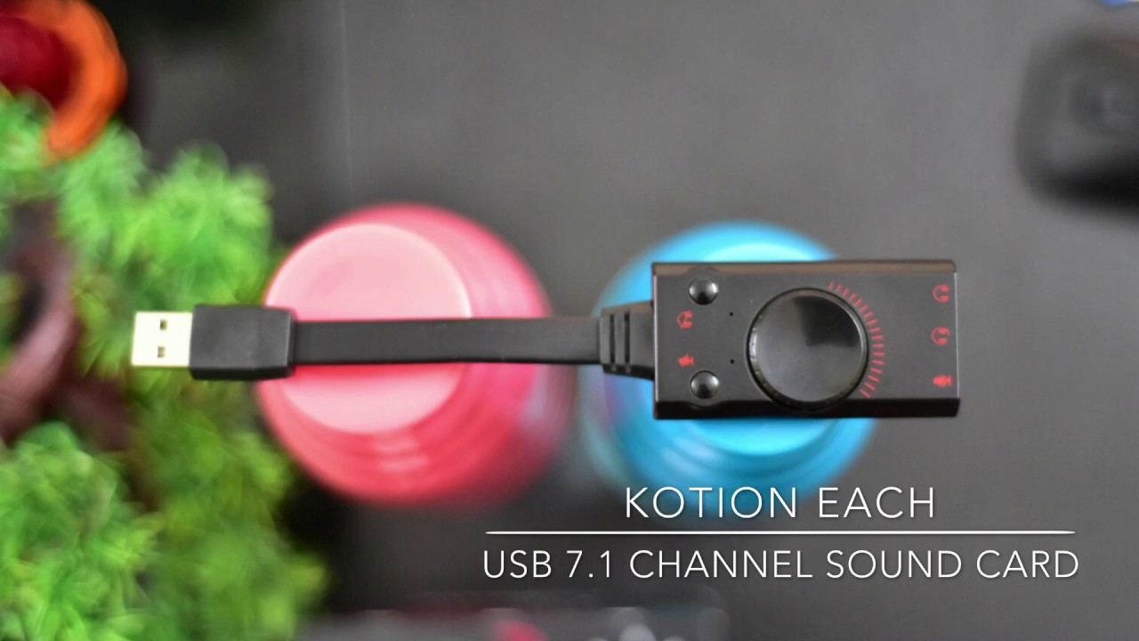 Budget sound card - Kotion Each 7.1 Channel - YouTube