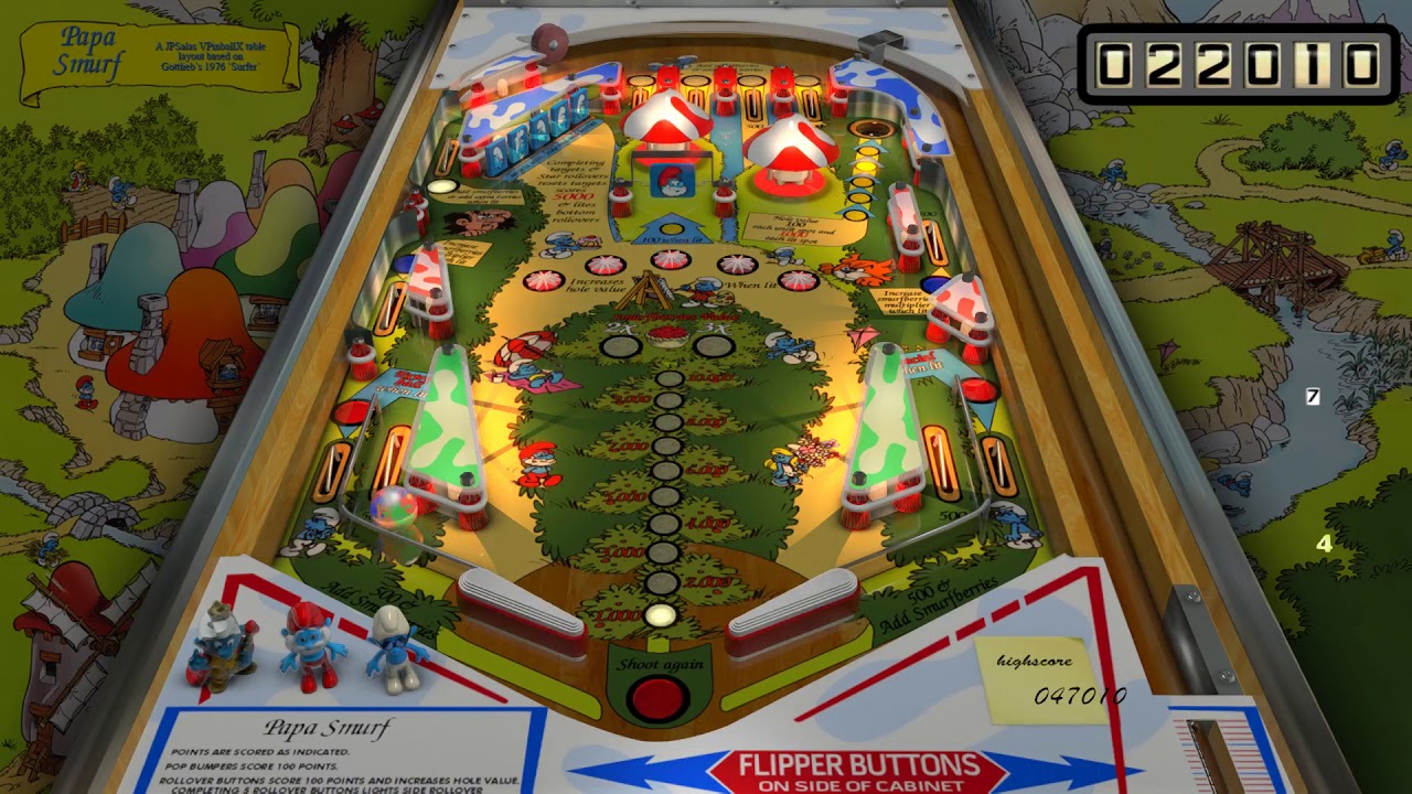 Papa Smurf Pinball VPX - YouTube