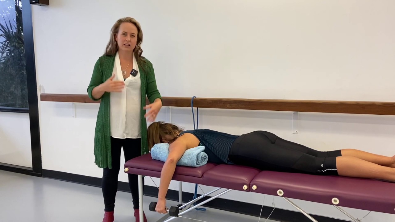 One simple rotator cuff strengthening exercise for shoulder pain - YouTube