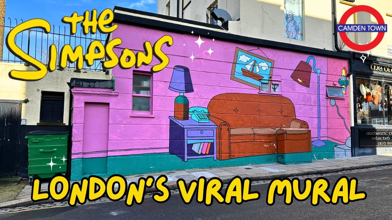 London’s Viral Simpson’s Mural | Camden Town - YouTube