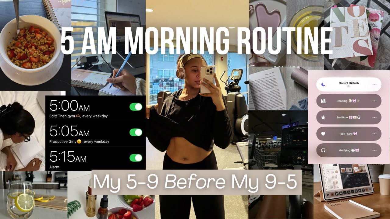 5am Morning Routine | My 5 to 9 Before My 9 to 5 - YouTube