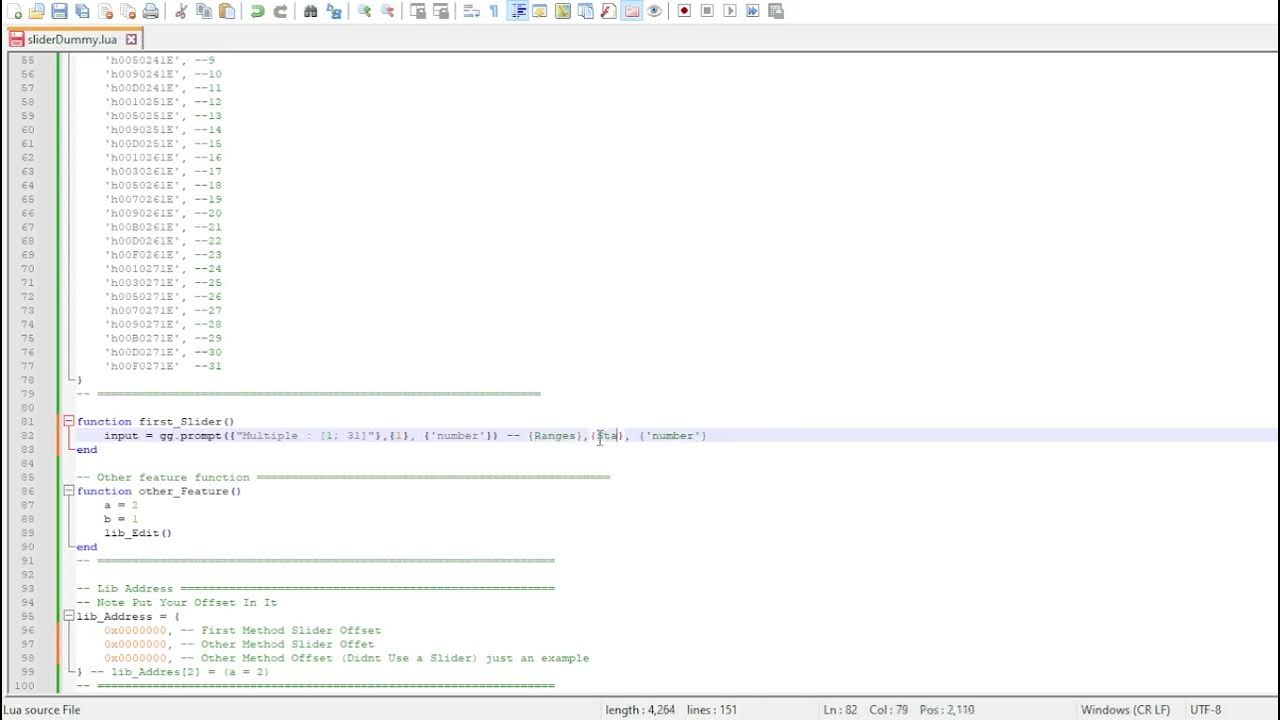 How To Make Slider Value In GameGuardian Using Lib Base Offset - YouTube