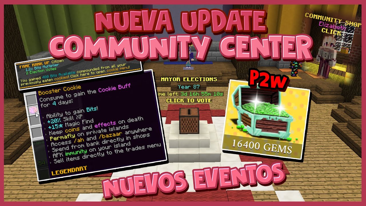 NUEVA UPDATE COMMUNITY CENTER Y P2W (GEMAS Y BOOSTER COOKIES) - #164 ...