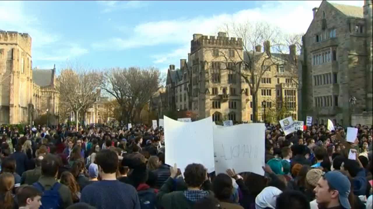 Yale students hold ‘March of Resilience’ Monday - YouTube