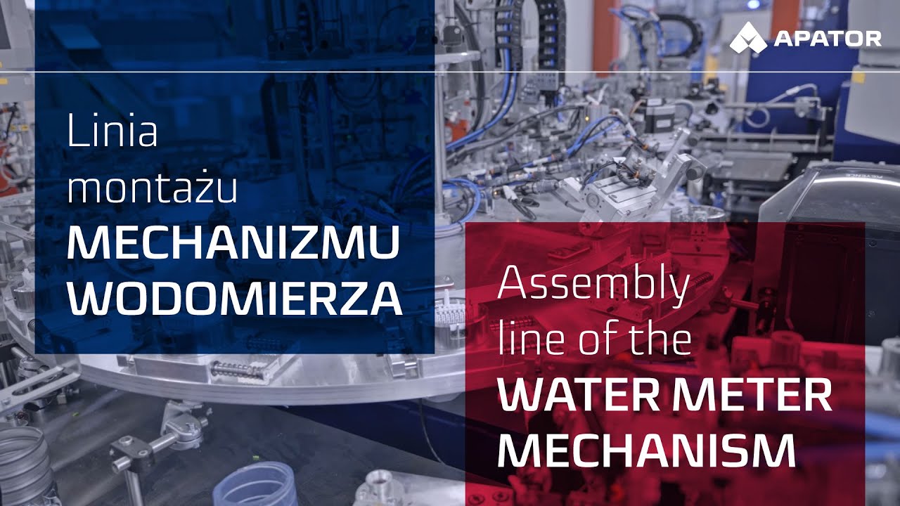 Linia montażu mechanizmu wodomierza / Assembly line of the water meter ...