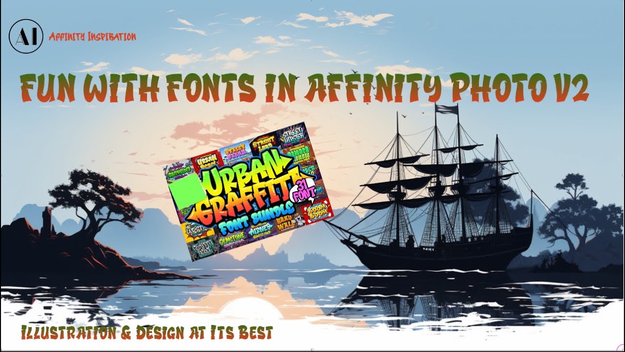 Fun With The Urban Graffiti Fonts Bundle for Affinity Photo, Designer ...