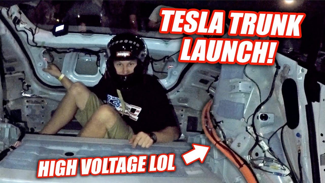Probably Our Worst Idea Yet... (gutted Tesla P100D) - YouTube