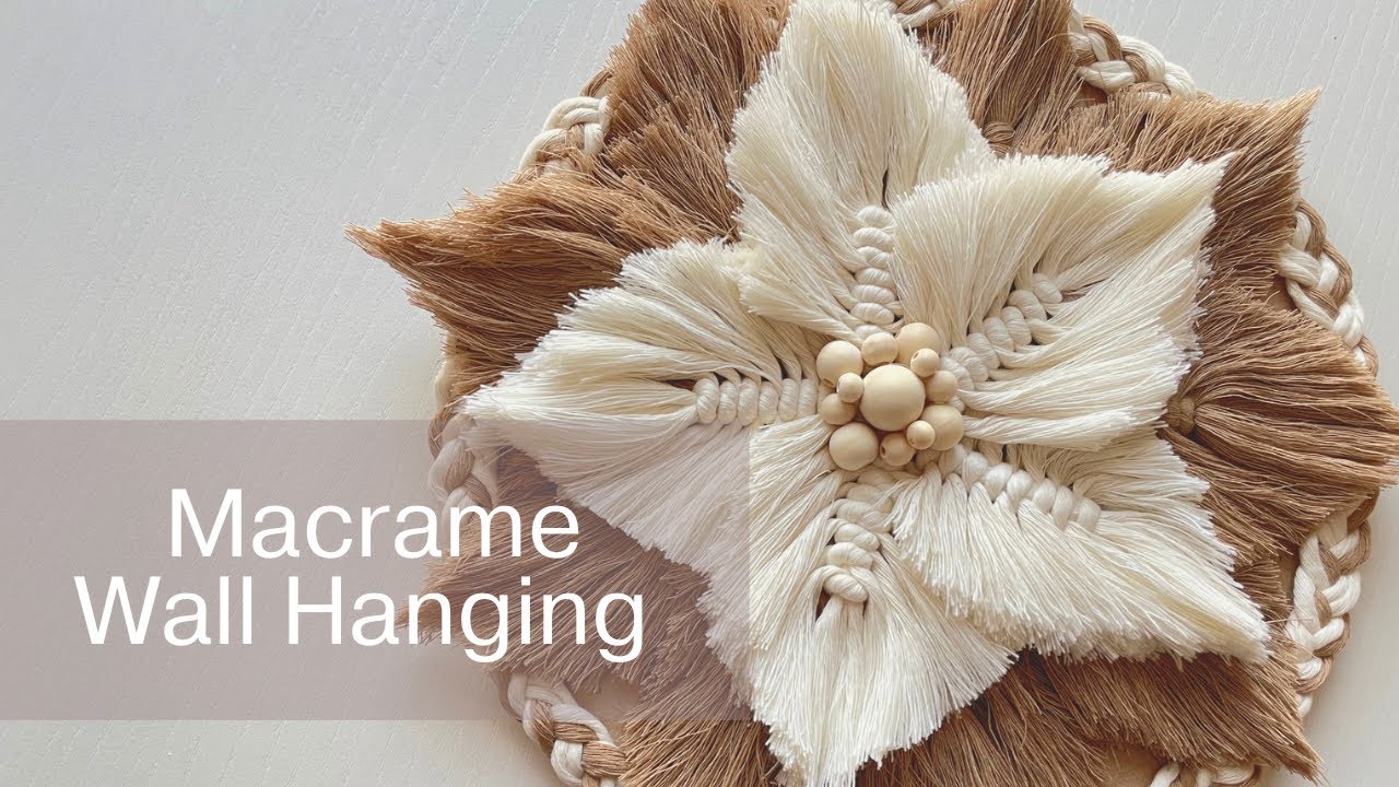 DIY Macrame Leaf Wall Hanging Tutorial - YouTube
