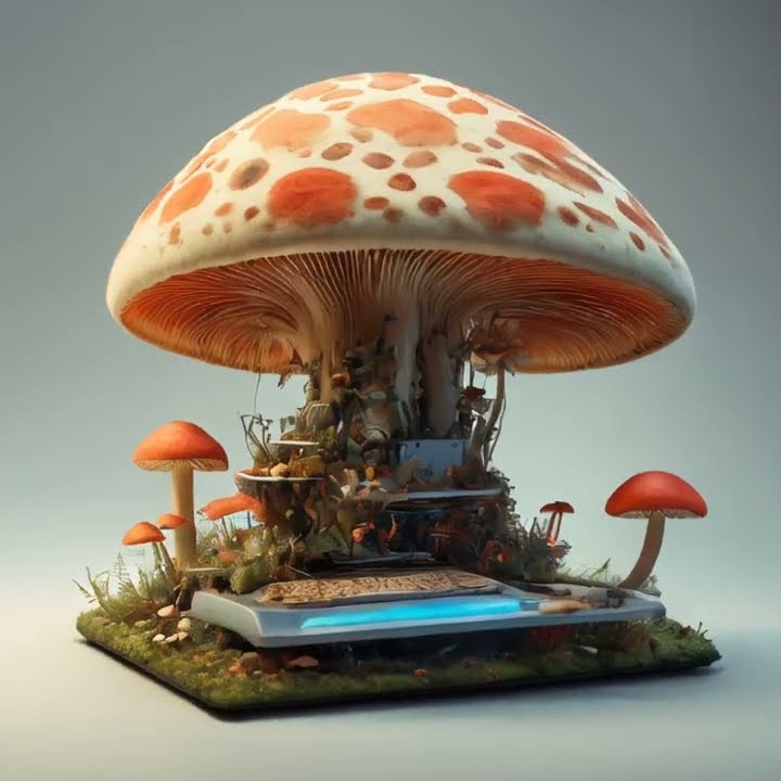 🍄 Building a Mushroom Computer: Nature's Technology! 🌿 #animation # ...