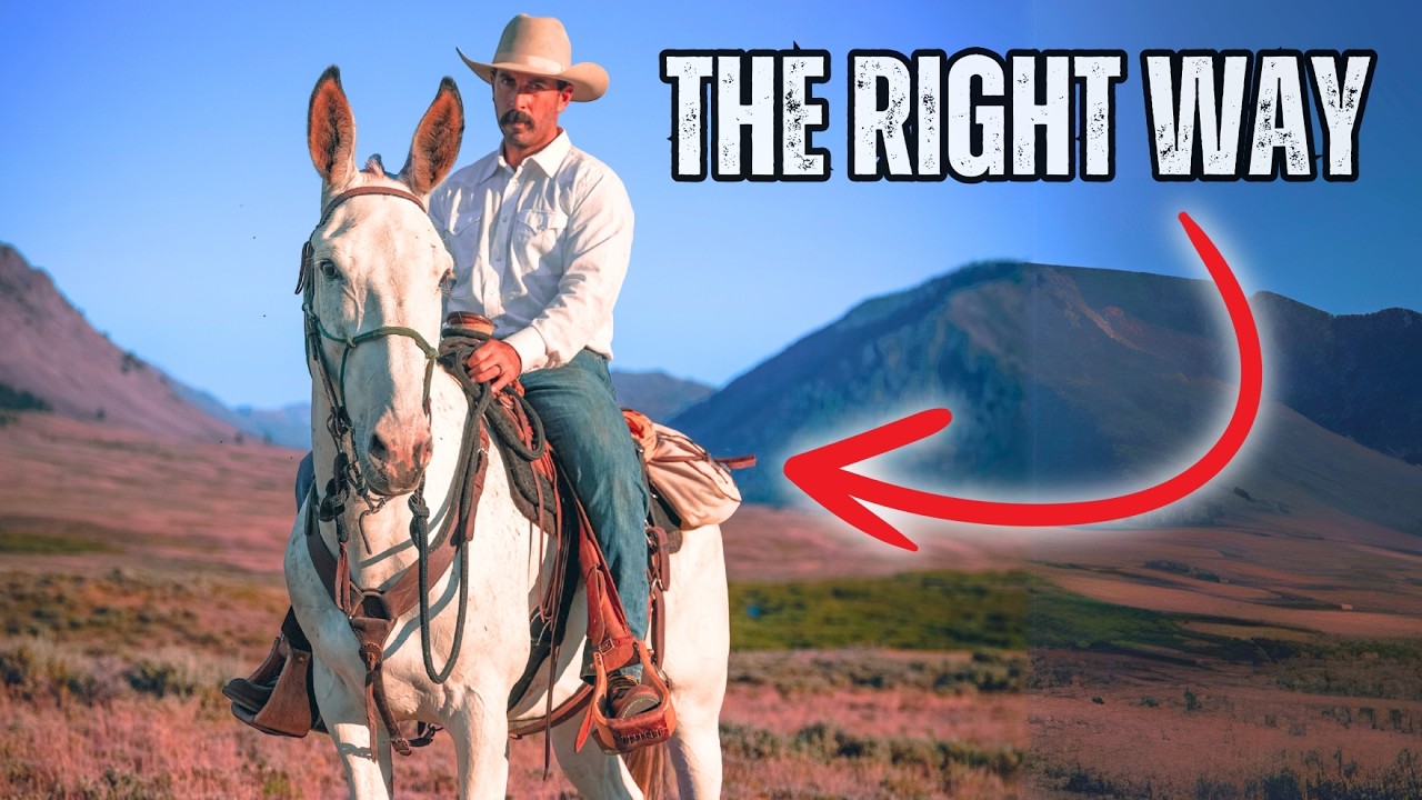 How to Saddle a Mule (it's different than a horse) - YouTube