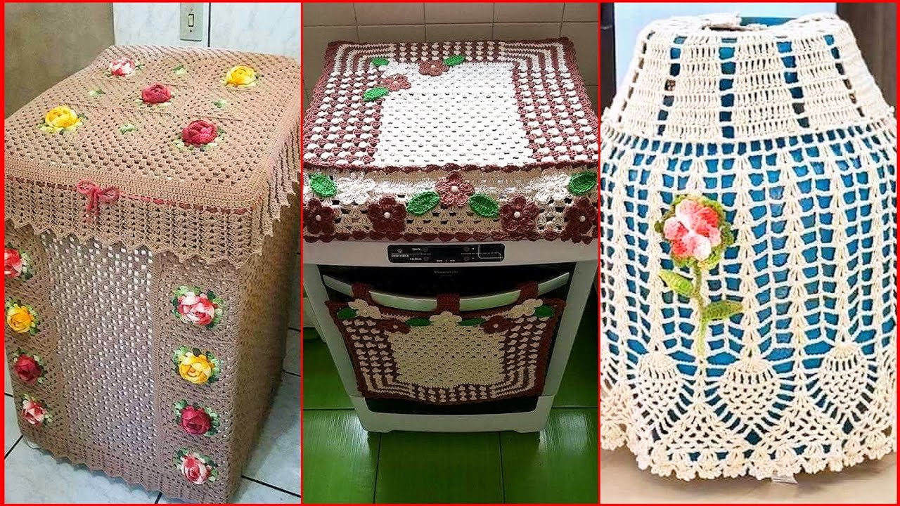 40+Different Easy Free Crochet Washing Machine Cover/Crochet Clinder ...