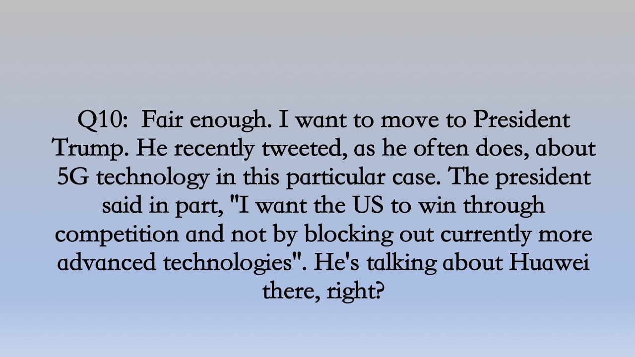 CNN interview transcript with Huawei CEO Ren Zhengfei - YouTube