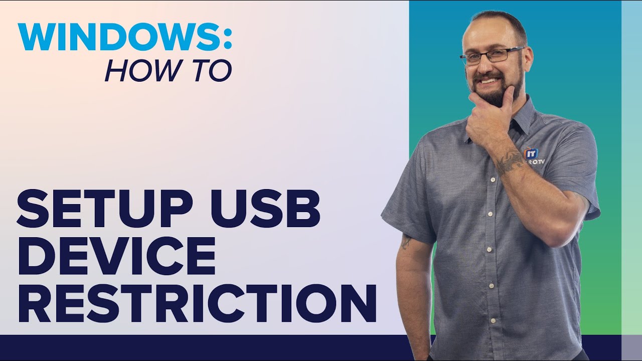 How to Setup USB Device Restriction in Windows 10 - Restrict/Block ...