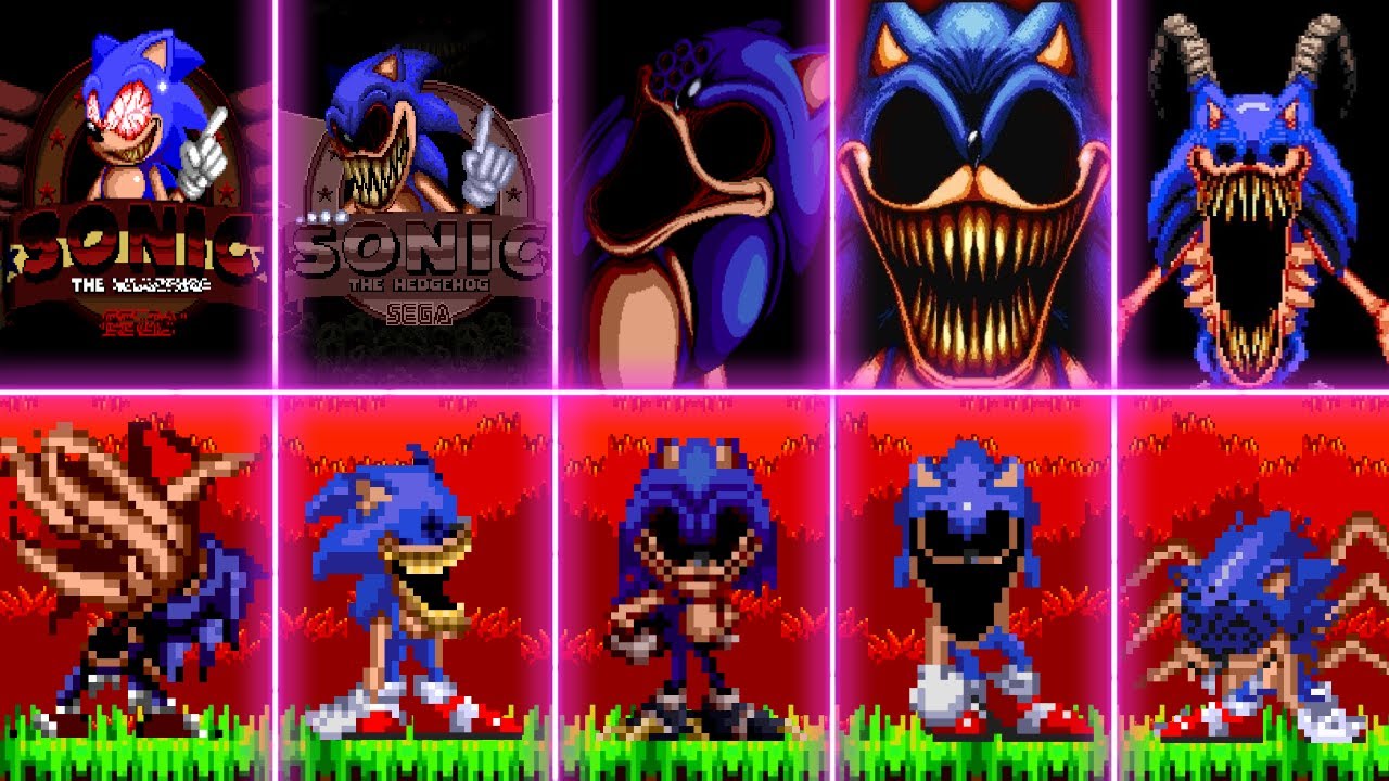Evolution of Sonic.EXE Mods - Sonic.OMT - YouTube