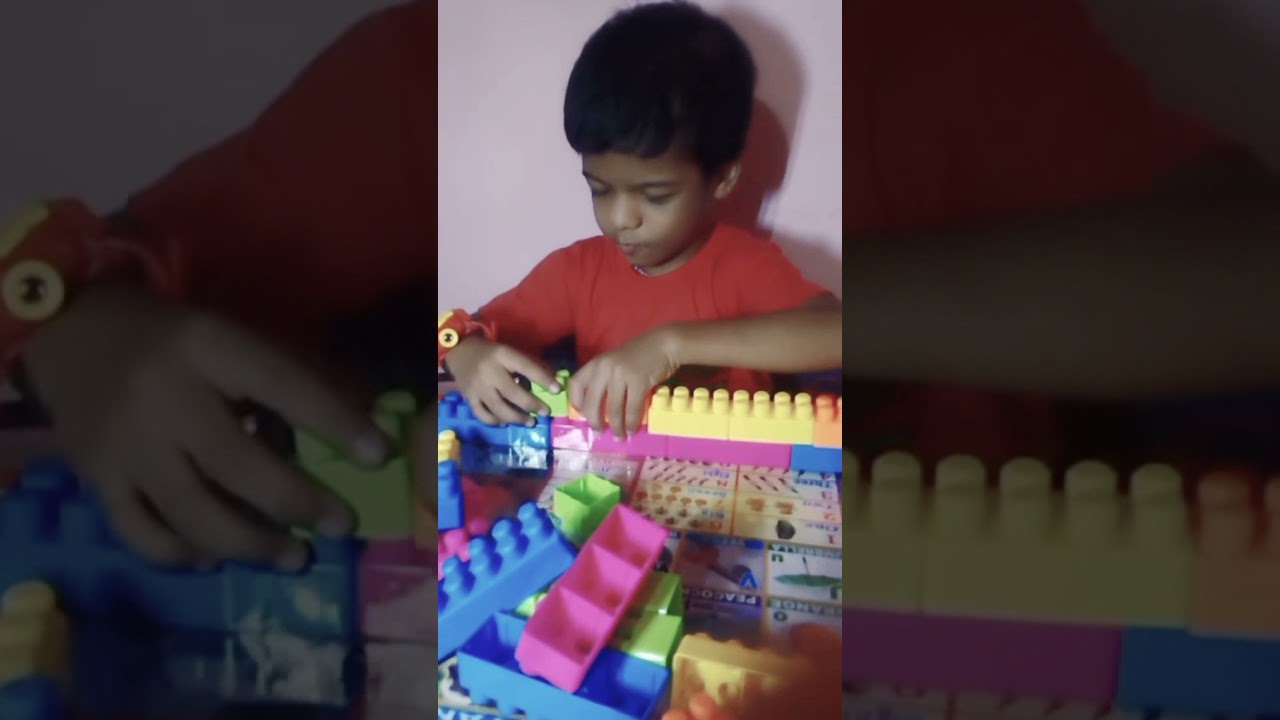 Triangle shape using building blocks...kids videos... - YouTube