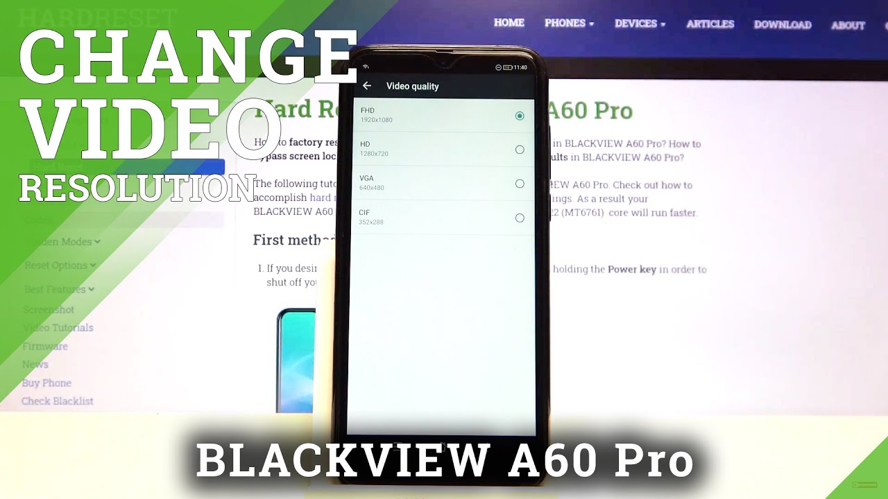 How to Change Video Quality in BLACKVIEW A60 Pro – Camera’s Settings ...