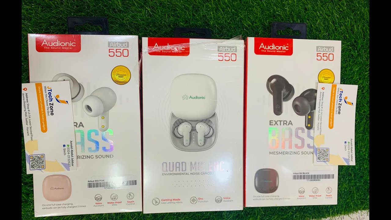 Audionic Airbuds 550 gaming mode Buds - YouTube