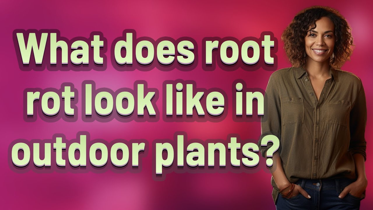What does root rot look like in outdoor plants? - YouTube
