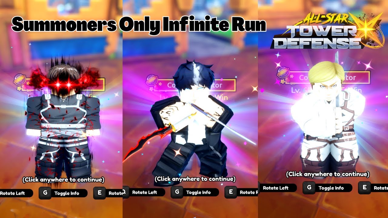 Summoners Only Infinite Run All Star Tower Defense X ASTD X (Onwin ...