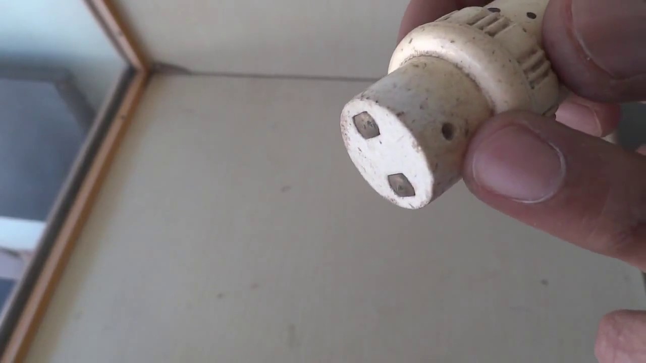 How to repair damaged ac bulb holder adapter - YouTube