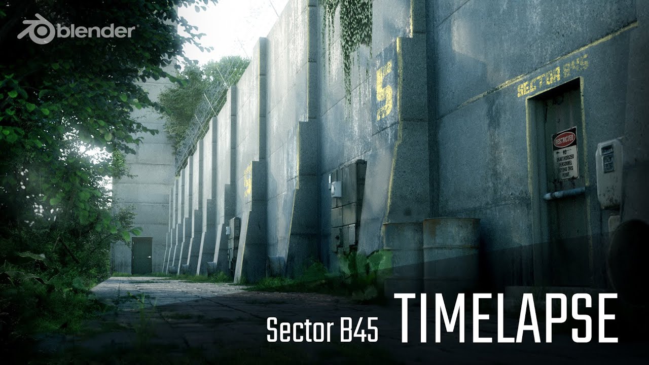 Sector B45 - Blender Timelapse - YouTube