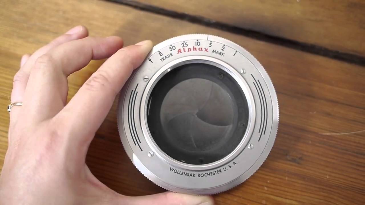 WOLLENSAK ALPHAX SHUTTER - YouTube