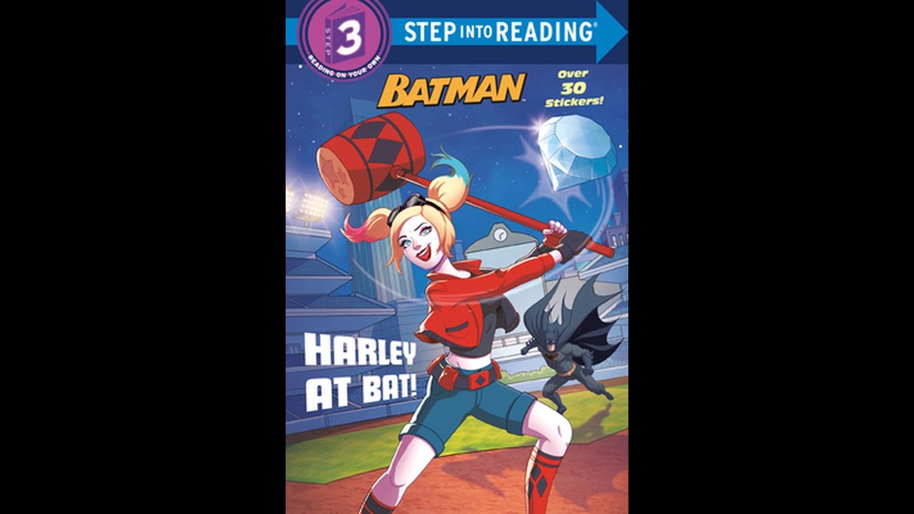 Reading Batman book Harley at Bat - Step Into Reading 3 - Children ...