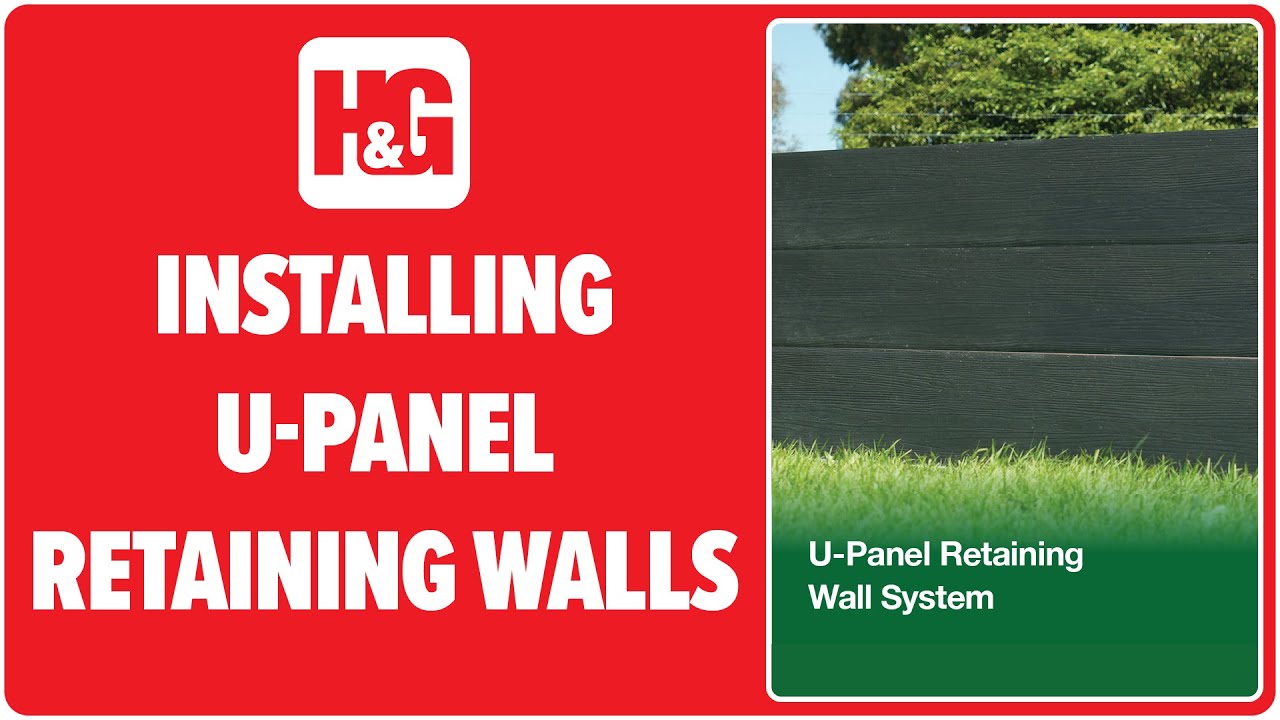 Lightweight & easy to install U Panel Retaining Walls - YouTube