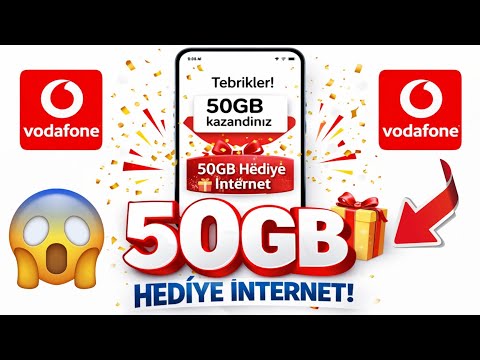 VODAFONE BEDAVA İNTERNET NASIL ALINIR? 50GB HEDİYE İNTERNET KAZANMAK 2026