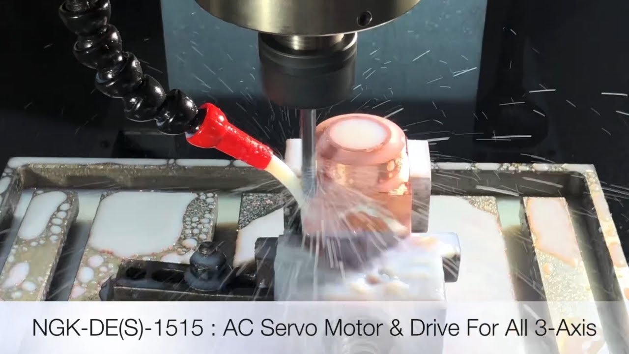 Copper Electrode Machining | Small CNC Milling Engraving Machine - YouTube