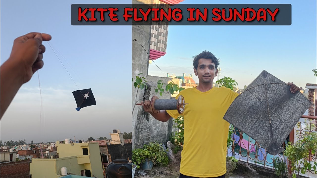 Kite flying in Sunday 💥 | kite fighting | kites vlog - YouTube