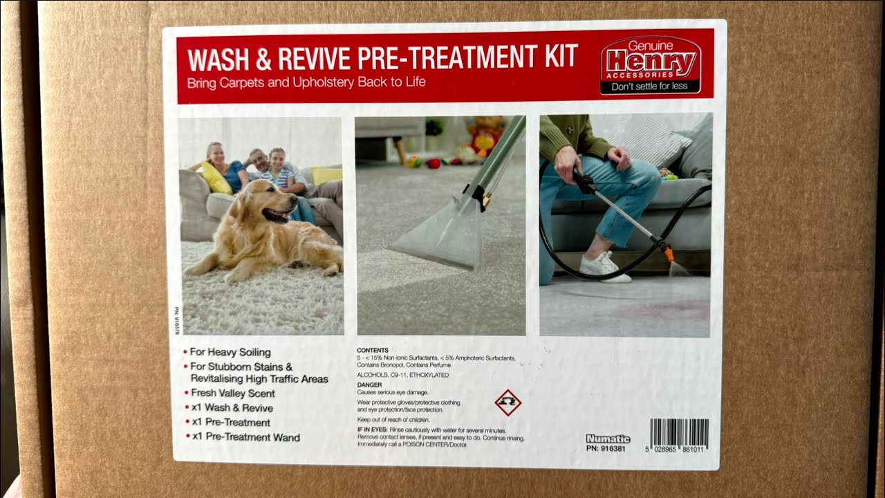 Numatic Wash And Revive Pre Treatment kit First look - YouTube