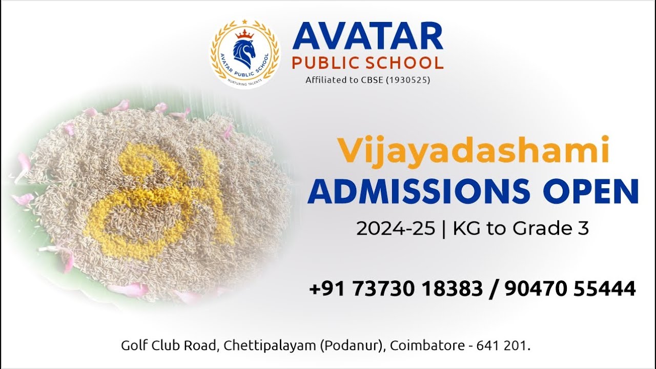 Vijayadashami Admission Open for 2024-25 - YouTube